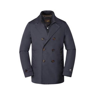 Moorer Homme, Vestes, Bleu, Taille: XL Manteau crois&eacute;