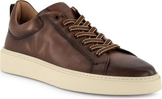 Rosso E Nero Herren Sneaker braun Glattleder
