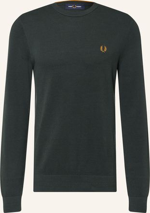 Fred Perry Piqu&eacute;-Pullover gruen
