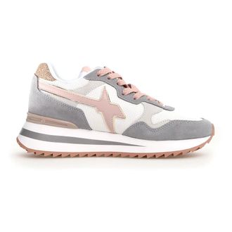 W6YZ Grauer Technischer Sneaker mit Wildleder - - Shoes - Damen - Grau - 36 EU