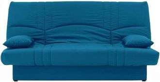 Les Tendances Les Tendances - dream Banquette clic clac 3 places - Tissu bleu canard - Slyle contemporain - l 190 x P92 cm