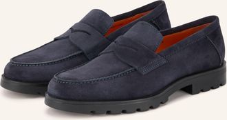 Santoni Penny-Loafer blau