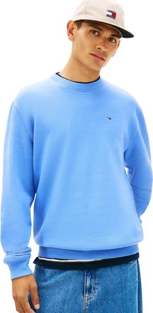 Tommy Jeans Herren TJM Reg S Flag Crew EXT Dm0Dm20741 Pullover-Sweatshirt, Blue (Light Horizon Blue), 4XL Plus