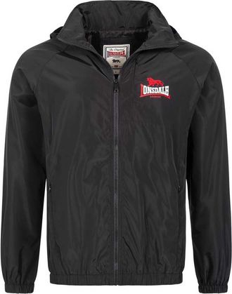 Lonsdale Herren Windjacke mit Kapuze normale Passform GLENGOLLY Black/Red/White 3XL