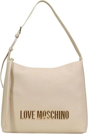 Love Moschino Femme, Sacs, Beige, Taille: ONE Size Sac &agrave; main en poly&eacute;thyl&egrave;ne avec finition textur&eacute;e