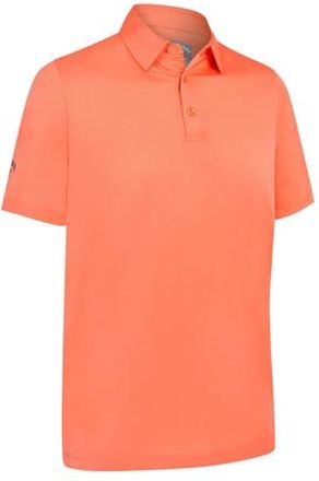 Callaway Golf Hommes Swingtech Stretch Solide Polo de Golf - Corail Chic - S