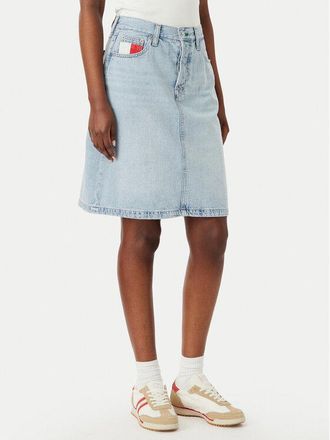 Tommy Jeans Jeansrock Claire DW0DW23474 Blau Regular Fit
