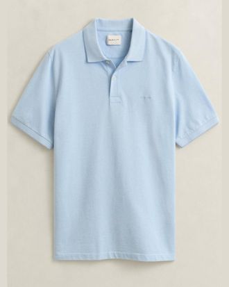 GANT Piqu&eacute;-Poloshirt aus Baumwolle mit tonaler Struktur in