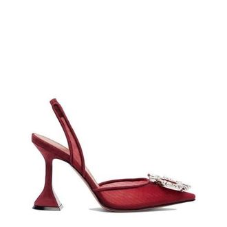 Amina Muaddi Femme, Chaussures, Rouge, Taille: 37 EU Escarpin CL 95 mm