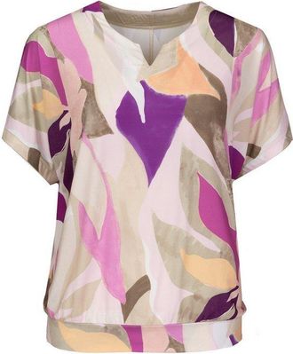 bianca Rundhalsshirt SIA mit modischem Print in neuen Trendfarben
