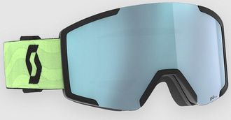 Scott Shield Glow Green Goggle amp ice chrome s2