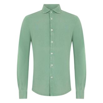 Fedeli Homme, Chemises, Vert, Taille: S Chemise &eacute;l&eacute;gante &agrave; manches longues