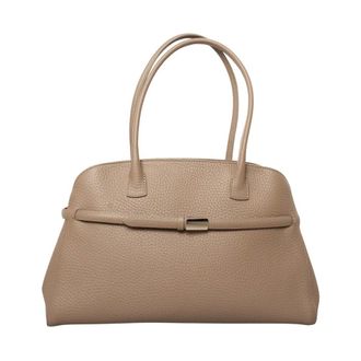 Orciani Aura Soft Large - Femme - Sacs - Beige - Taille: ONE Size