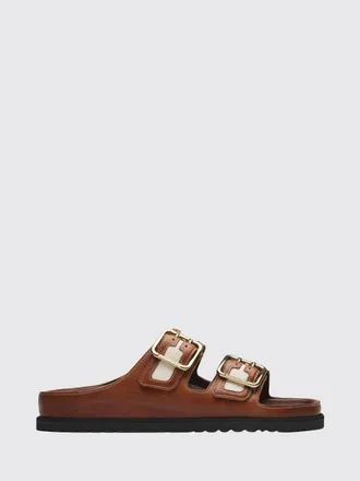 Birkenstock Sandales plates 1774 Arizona en cuir et toile bicolore
