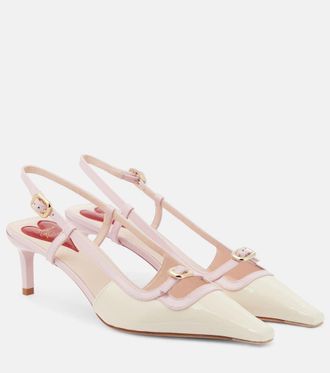 Roger Vivier Slingback-Pumps Viv Canard aus Lackleder