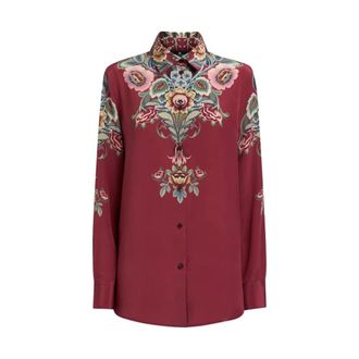 Etro Seidenhemd mit Raffiniertem Italienischem Stil - - Blouses & Shirts - Damen - Rot - M