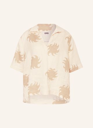 OAS Oas Poloshirt Hazel Amber Jaffa Aus Leinen beige