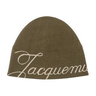 Jacquemus Femme, Accessoires, Vert, Taille: ONE Size Atelier beanie