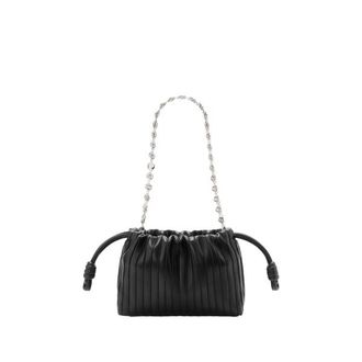 Loewe Mini Flamenco Pleats purse en cuir dagneau nappa