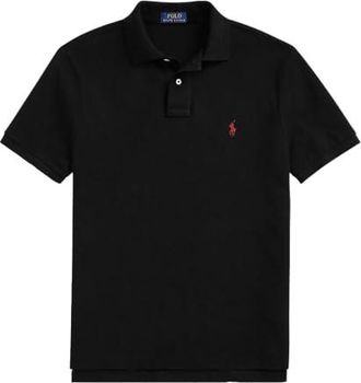 Ralph Lauren Polo Ralph Lauren en piqu&eacute; Slim Fit (FR/ES, Lettres, M, R&eacute;gulier, R&eacute;gulier, Noir)