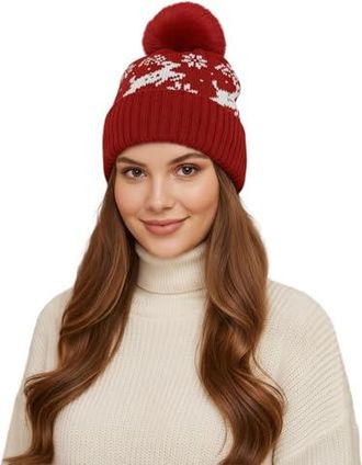 Generic Bonnet Femme Hiver Bonnet Femme Chapeau Femme Hiver Confortable Classique - Cossaque &Eacute;pais Doubl&eacute; Polaire, Style Trappeur Chaud, Id&eacute;al Ski, Randonn&eacute;e 