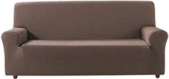 Estoralis BETA Elastischer Sofabezug, Stoff, Terrakotta, Clic Clac 3 Sitzer