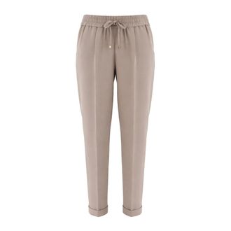 Kiton Femme, Pantalons, Beige, Taille: 44 FR Pantalon Fluide