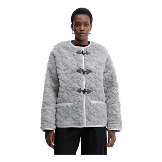 Forte_Forte Toggle-Verschluss Strukturierte Jacke - - Jackets - Damen - Grau - M