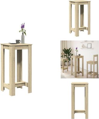vidaXL Bartisch Sonoma-Eiche 51x50x103,5 cm Holzwerkstoff - Bartisch - Bartische - Stehtisch - Kneipentisch