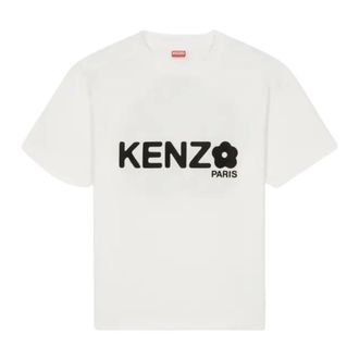 Kenzo Homme, Tops, Blanc, Taille: XL Oversize Boke Flower 2.0 T-shirt