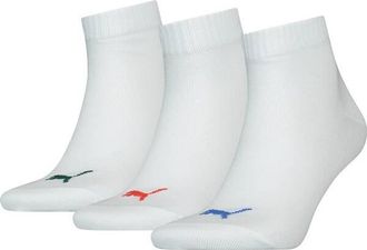 Puma Plain Quarter-Socken 3er-Pack