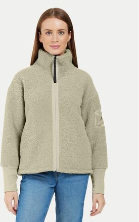 Didriksons 1913 Fleecejacke Mella 505446 Grün Relaxed Fit