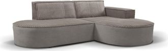KAISER Modernes L-f&ouml;rmiges Designer-Ecksofa Modena Soft Beige Rechts