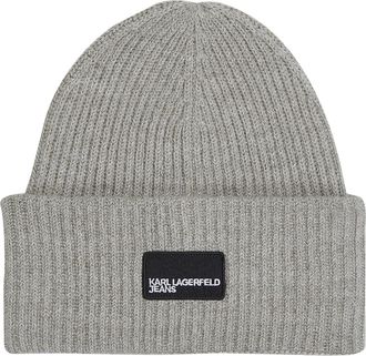 Karl Lagerfeld Karl Lagerfeld Jeans, Damen, Long Beanie Lurex, Silber, One Size