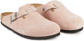 Birkenstock Mules Boston en cuir su&eacute;d&eacute;