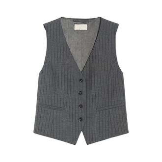 iBlues Graue Melange Twill Weste Alassio - - Suits - Damen - Grau - 2XS