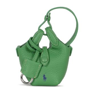Polo Ralph Lauren Femme, Accessoires, Vert, Taille: ONE Size Ply Bag Charm Medium