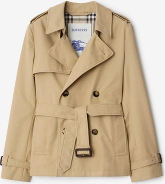 Burberry Veste trench en coton m&eacute;lang&eacute;, Size: 12