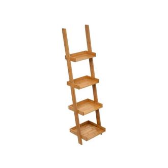 5five Simply Smart &Eacute;tag&egrave;re De Rangement Echelle 4 Niveaux En Bambou H 144.5 Cm