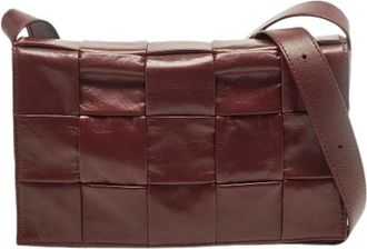 Bottega Veneta Sac bandouli&egrave;re en cuir Pre-owned - Femme - Pre-owned - Rouge - Taille: ONE Size
