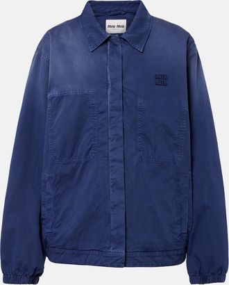 Miu Miu Veste blouson en coton