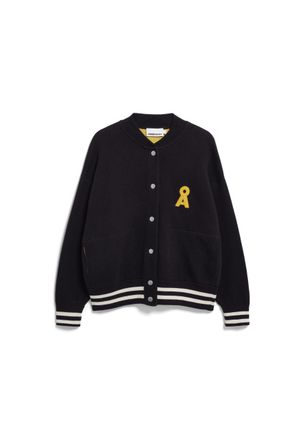 Armedangels Damen Jacke aus Bio-Woll Mix Iconic &Aring; AALISON Oversized Fit Black-armedangels Yellow