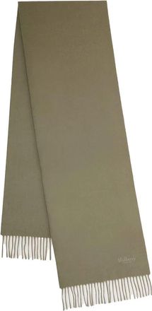 Mulberry Solider Merinowollschal in Linen Green - - Accessories - Damen - Gr&uuml;n - ONE SIZE