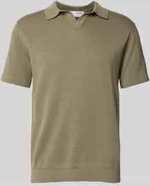 Selected Regular Fit Poloshirt aus Baumwoll-Leinen-Mix Modell MATTIS
