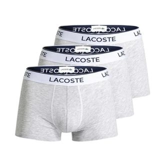 Lacoste Homme, Sous-vêtements, Gris, Taille: XL Cotton Stretch Boxers Tripack