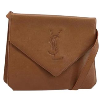 Saint Laurent Pre-owned Leder Schultertasche - - Pre-owned - Damen - Braun - ONE SIZE