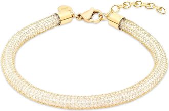 s.Oliver Bracelet - Elegantes Armband aus poliertem Edelstahl - gold - Milanaisekette verstellbar bis 20 cm - wasserfest & hautfreundlich