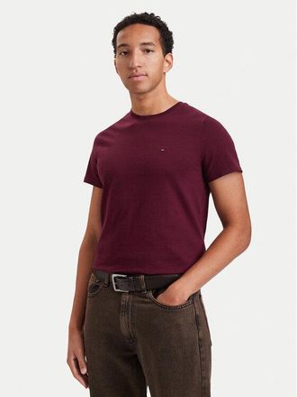 Tommy Jeans T-Shirt DM0DM04411 Violett Slim Fit