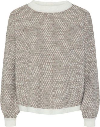 Pieces Rundhalspullover PCDILIPPA LS O-NECK KNIT MM