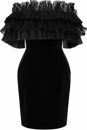 Elisabetta Franchi Robe Au Genou - Noir